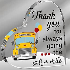 Amazon.com: Qunclay School Bus Driver Appreciation Gifts Thank You for ...