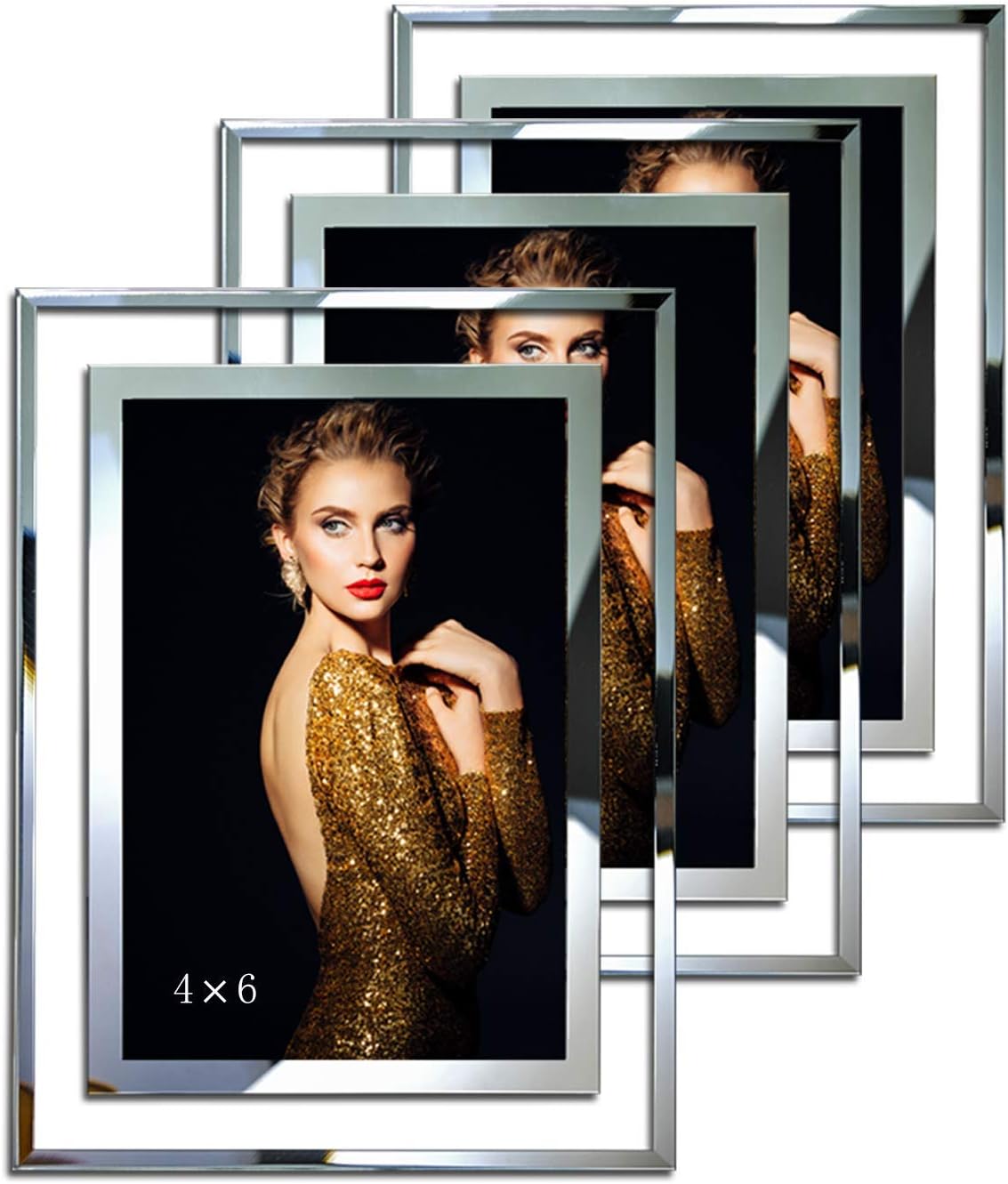 Amazon.com - Autjvy 3.5x5 Picture Frame Set of 2, Modern Rustic Multi ...