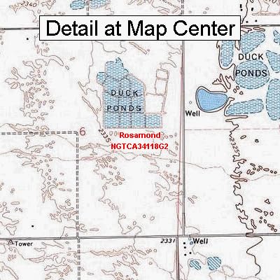 Amazon.com : USGS Topographic Quadrangle Map - Rosamond, California ...