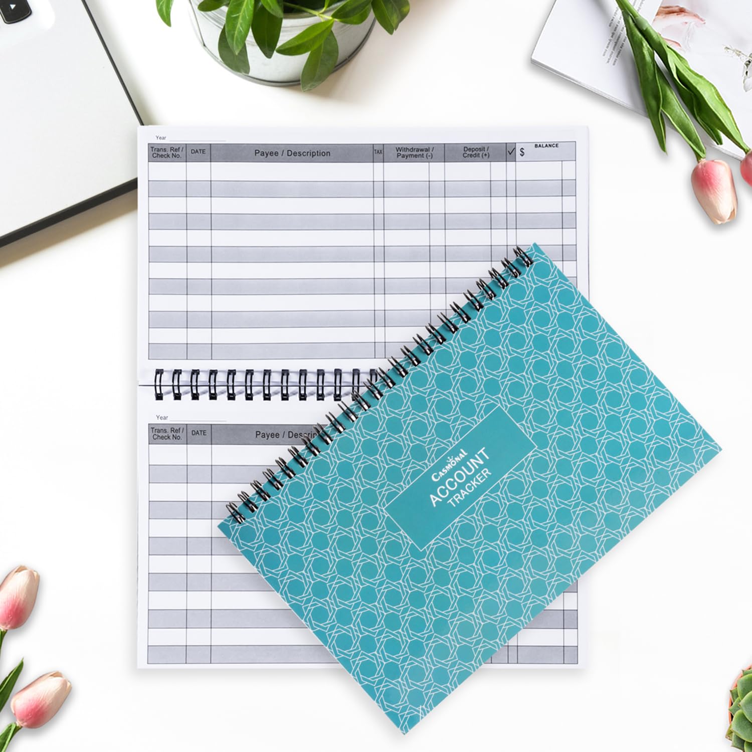 Snapklik.com : A5 Big Check Registers For Personal Checkbook, Checkbook ...