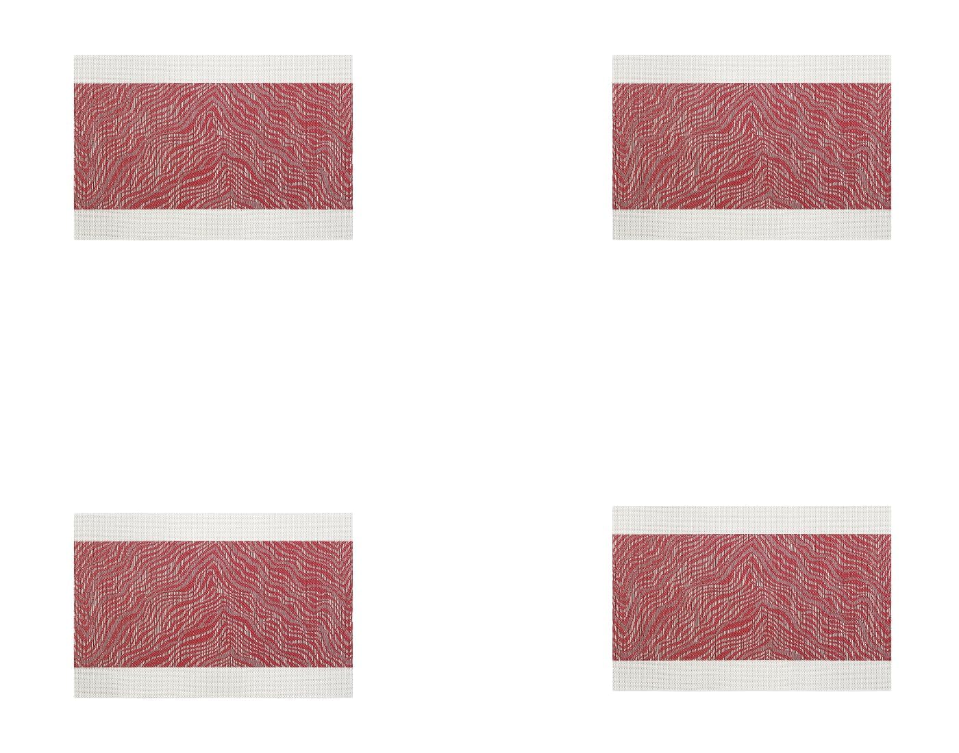 Buy Wosta Stackable PVC Placemats - Set of 4 (RED) Online at Low Prices ...