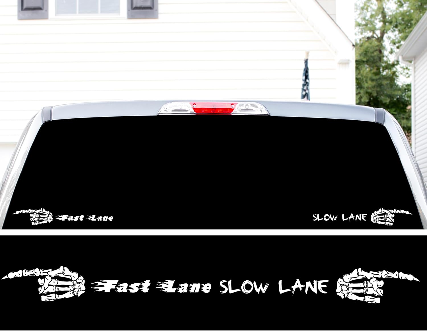 Amazon.com - Fast Lane Decal, Slow Lane Decal, Skeleton Stickers ...