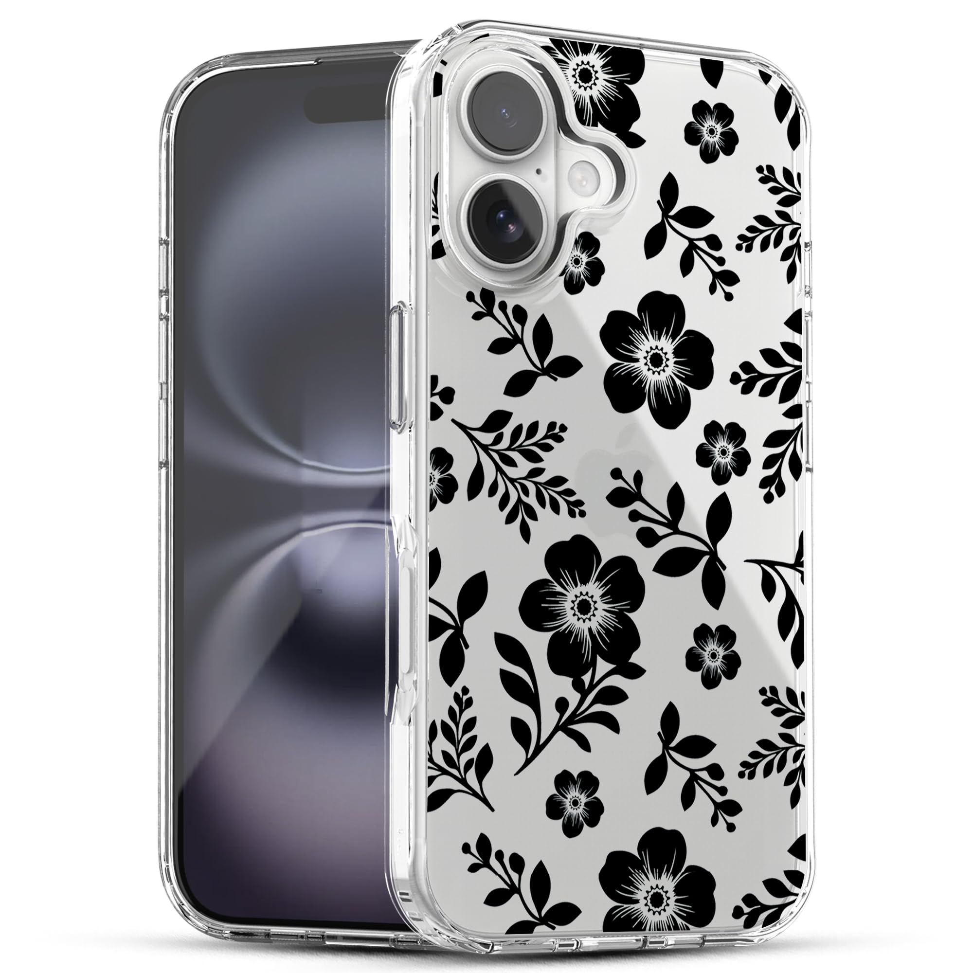 Amazon.com: Ranz Case for iPhone 16, Anti-Scratch Shockproof Series Clear Hard PC+ TPU Bumper ...