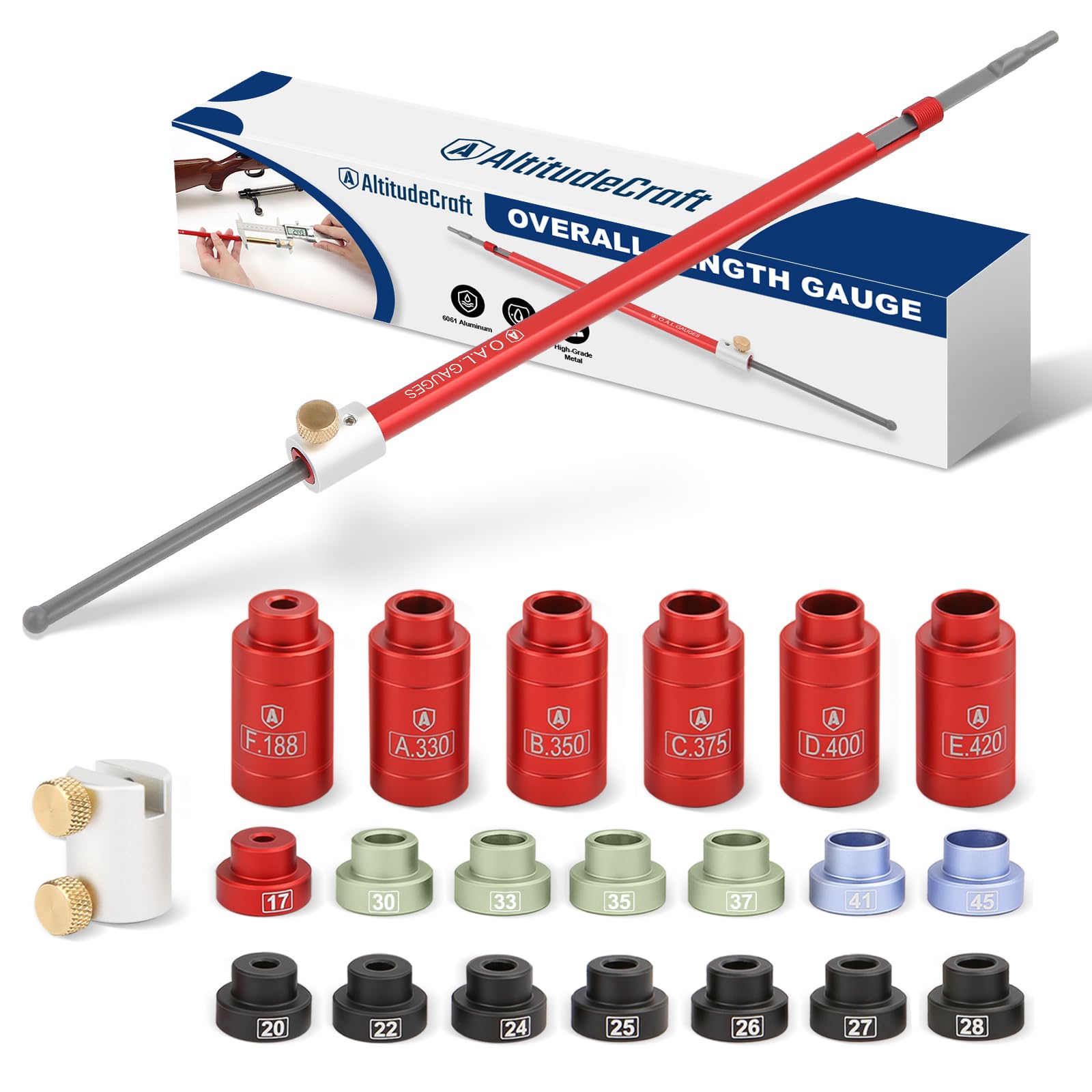 Amazon.com: AltitudeCraft Bullet and Headspace Gauge Comparator Kit and ...