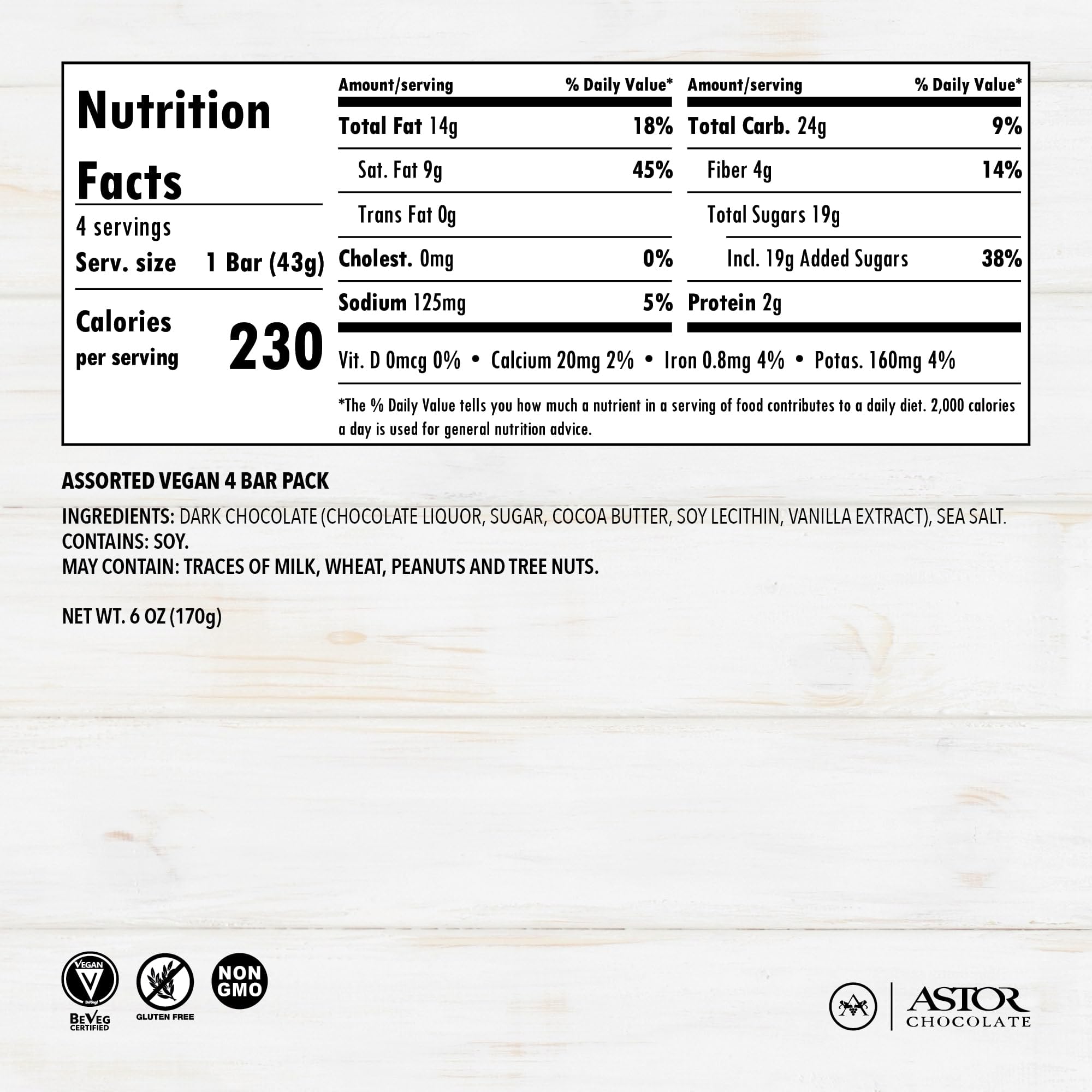 Snapklik.com : Vegan Chocolate By Astor Chocolate, 56% Cacao Dark ...