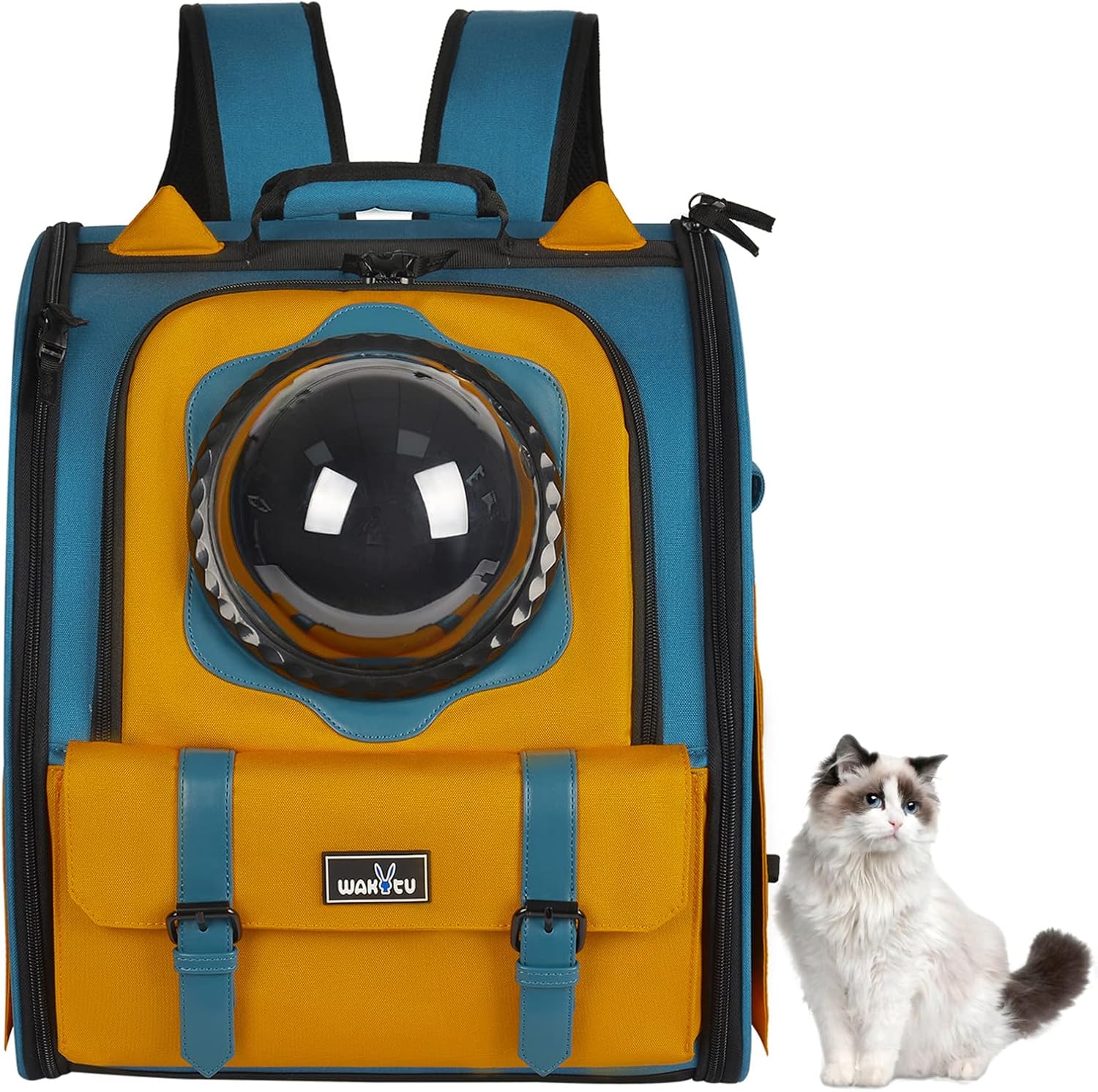 Wakytu Clear Bubble Cat Carrier Backpack, Space Capsule Pet Carrier ...