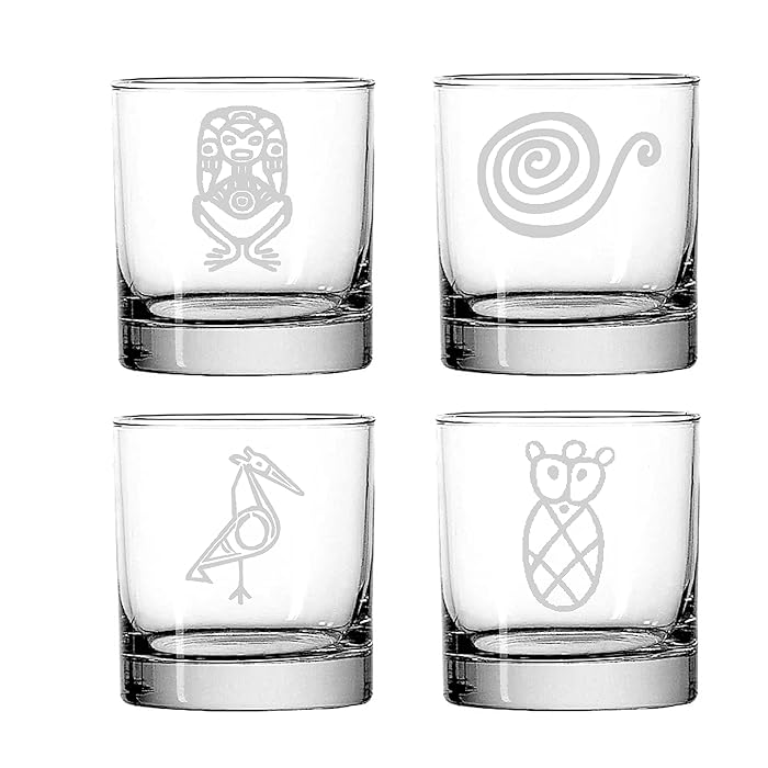 Buy Taino Indians Symbol Rocks Glasses, Puerto Rican Pride Glassware ...