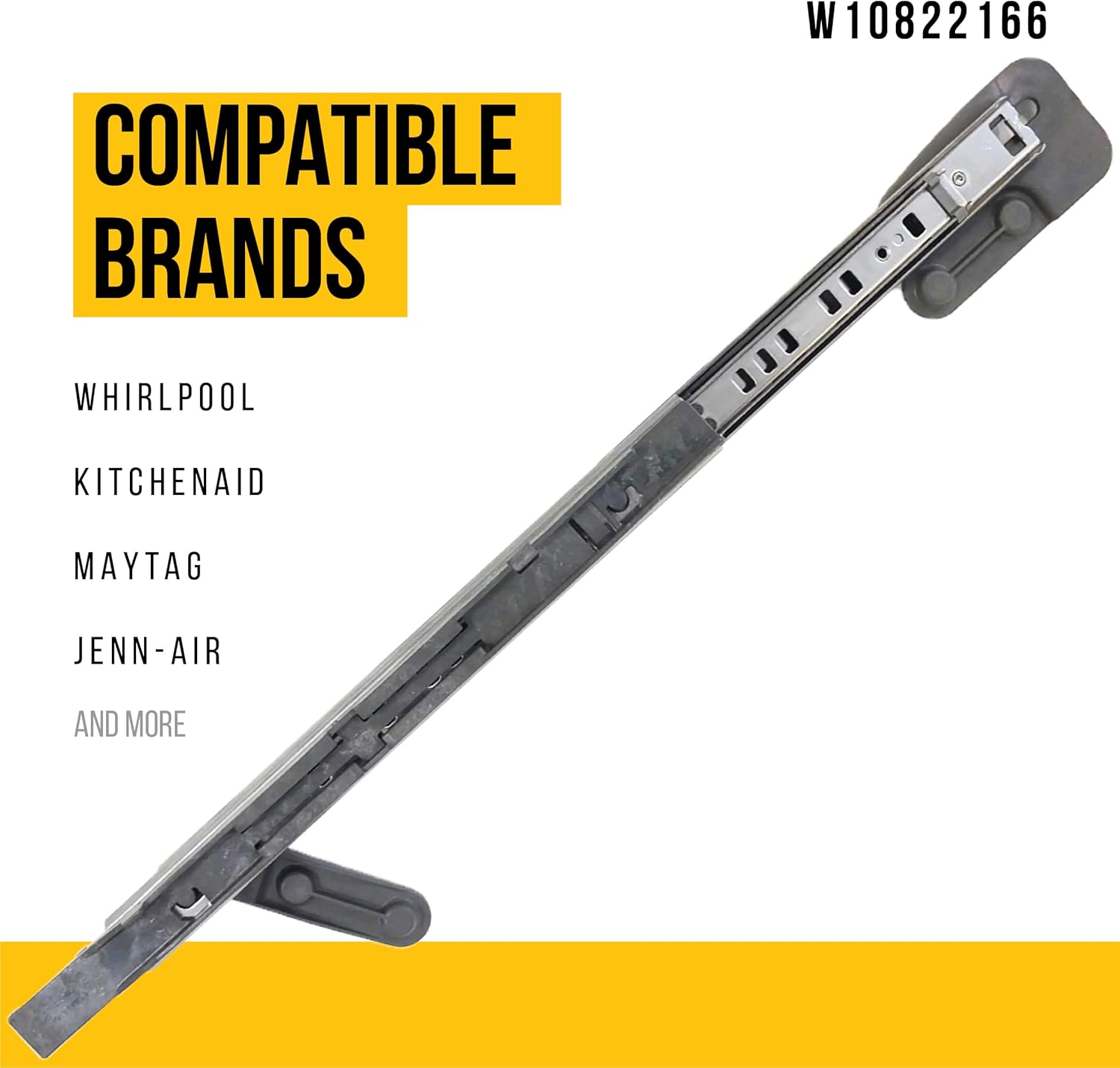 W10822166 – Conjunto de riel inferior para platos (lado derecho ...