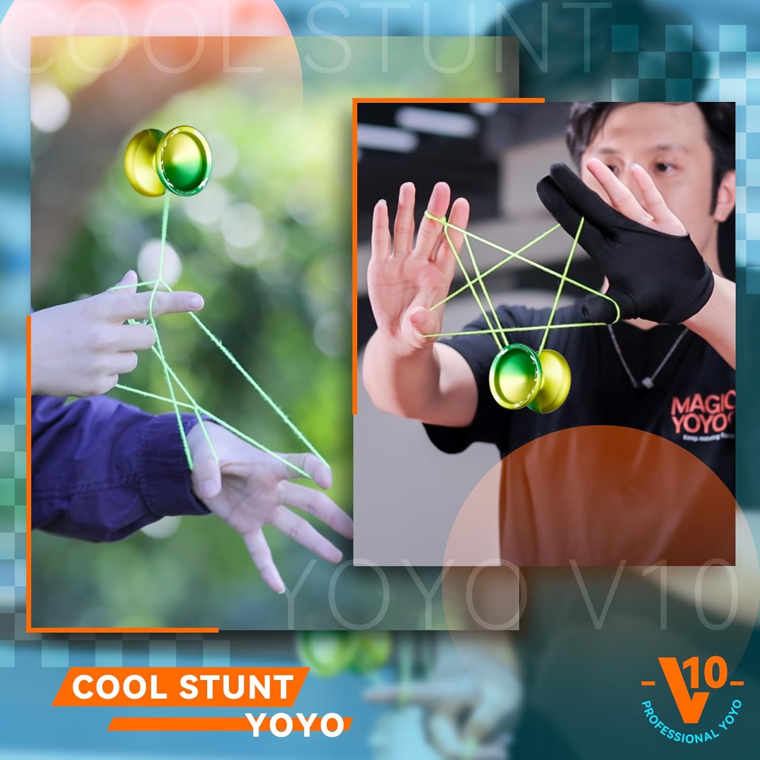 YOSTAR V10 Yoyo Pro Yoyo que no responde para niños y adultos, trucos ...