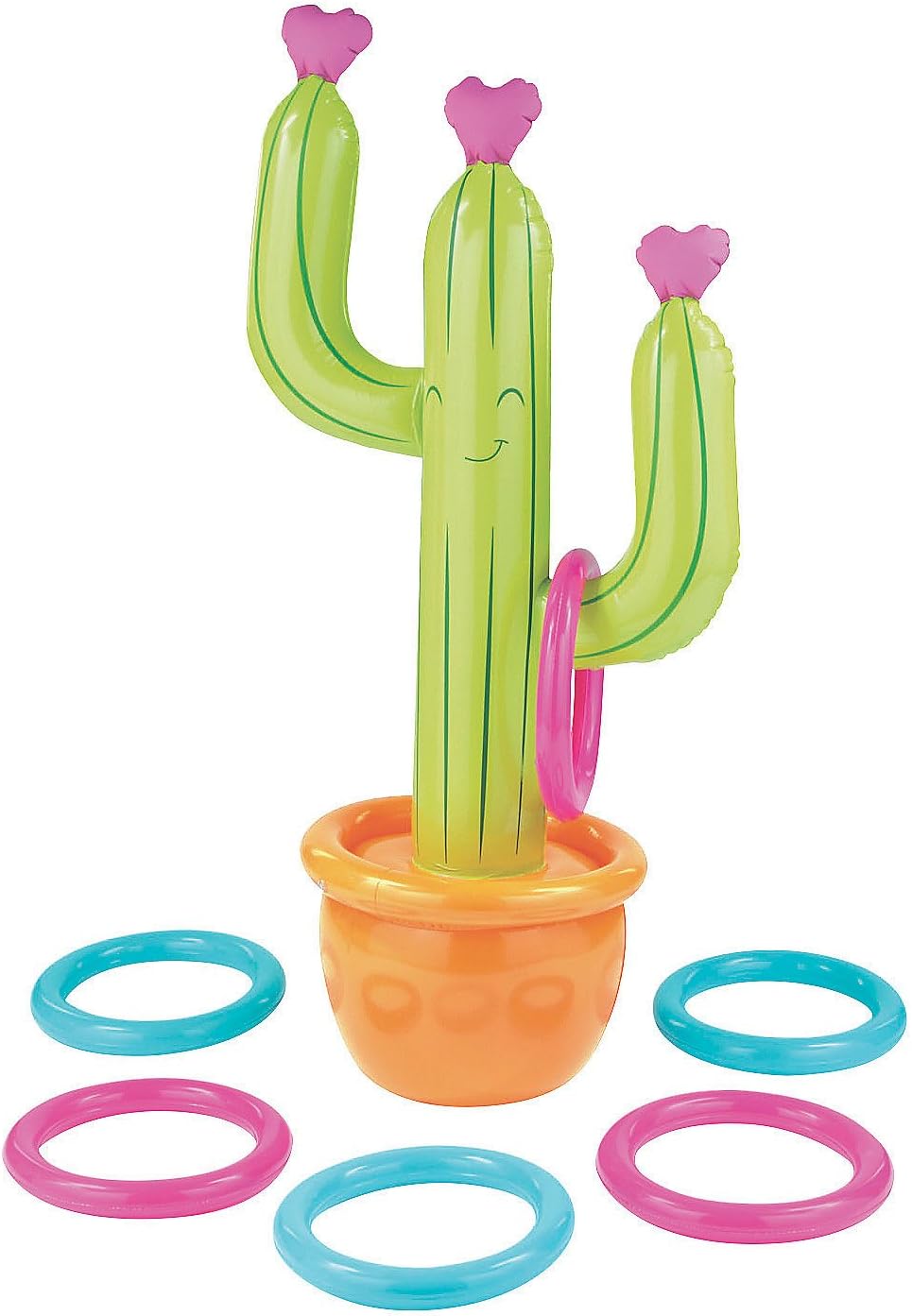 Amazon.com: Inflatable Cactus Ring Toss Game with Hearts (Includes 6 ...