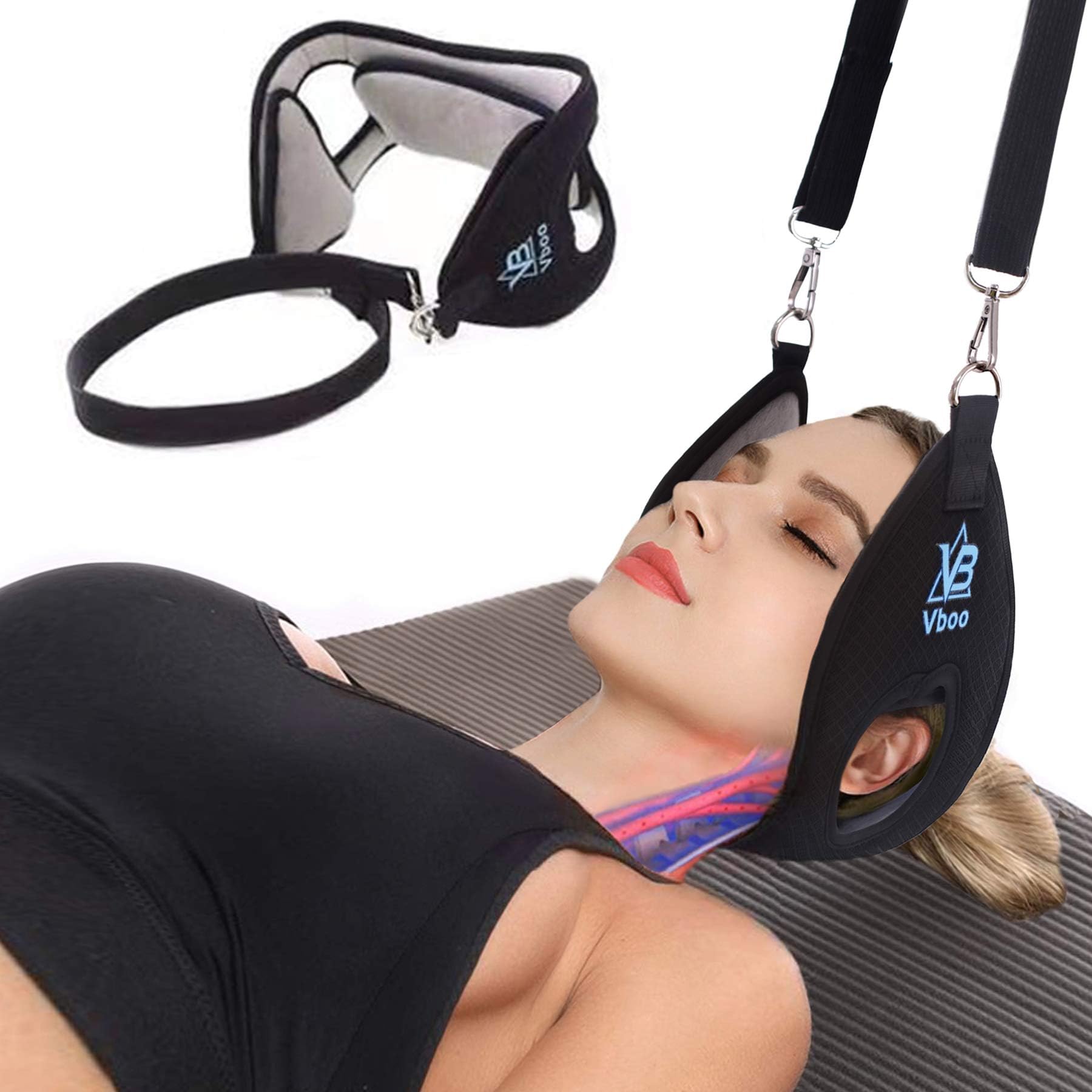 VBoo Neck Head Traction Device, Neck Cervical Traction Devices with ...