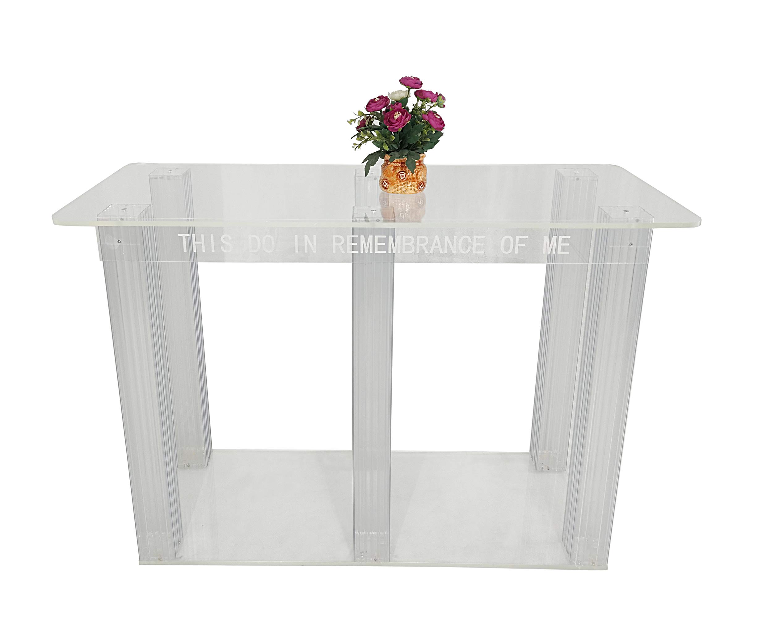 Snapklik.com : 476X187X33" Clear Acrylic Plexiglass Church Holy ...