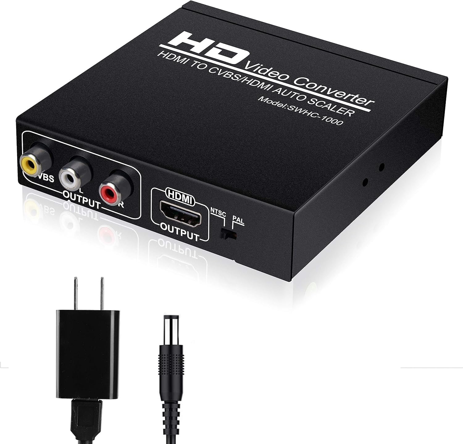 Amazon.com: NEWCARE HDMI to RCA and HDMI Adapter Converter, 3RCA CVBS AV Composite Video Audio ...