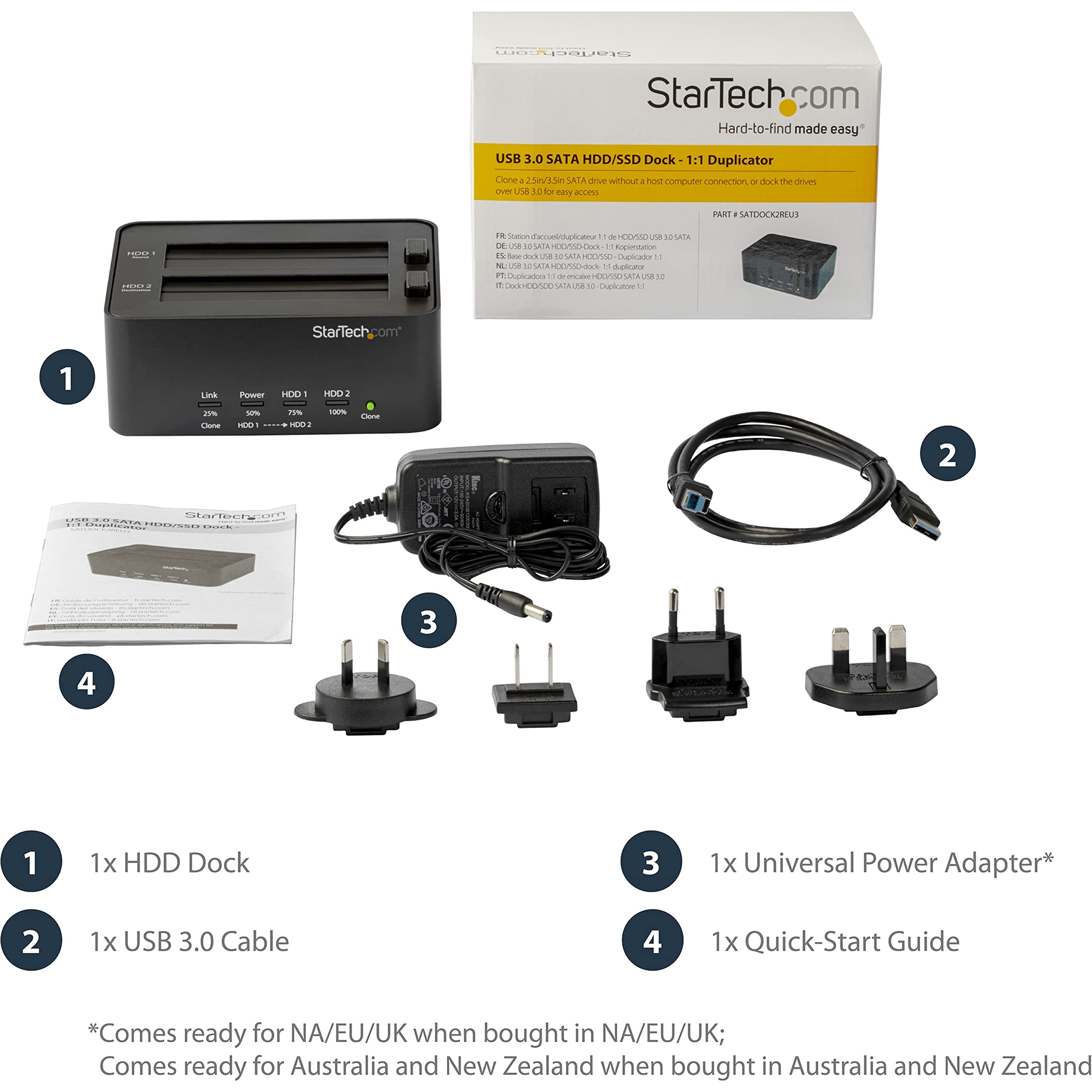StarTech.com Base Dual Bay US...B00G6TG5YE | Encarguelo.com