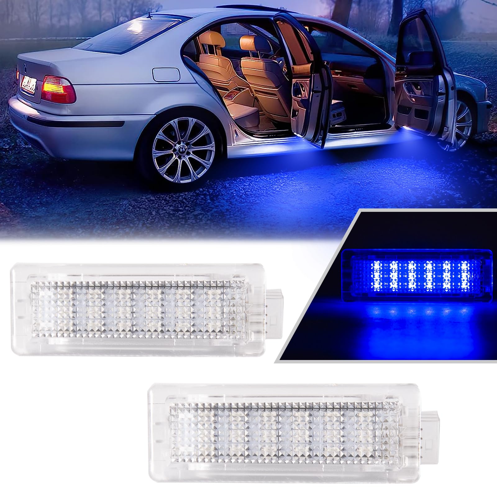 POPMOTORZ LED Door Light, 2Pcs LED Car Welcome Lights with Canbus Error ...