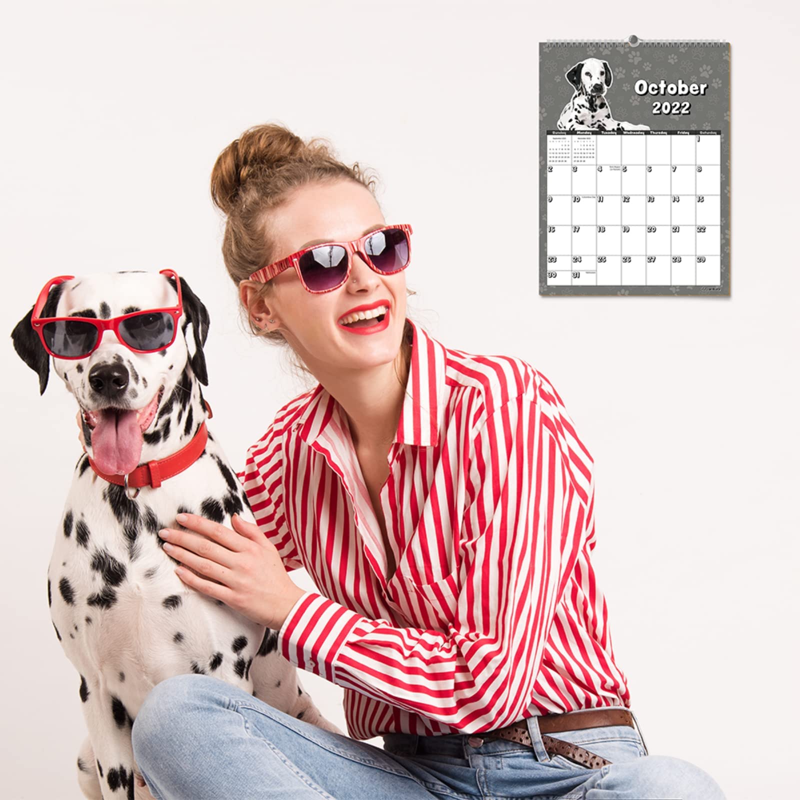 CRANBURY Kids Calendar 2022 - (Cute Dogs, 7.5x10") Small Wall Calendar ...
