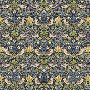 Shah Textiles William Morris Print Crafty Cotton Canvas Fabric ...