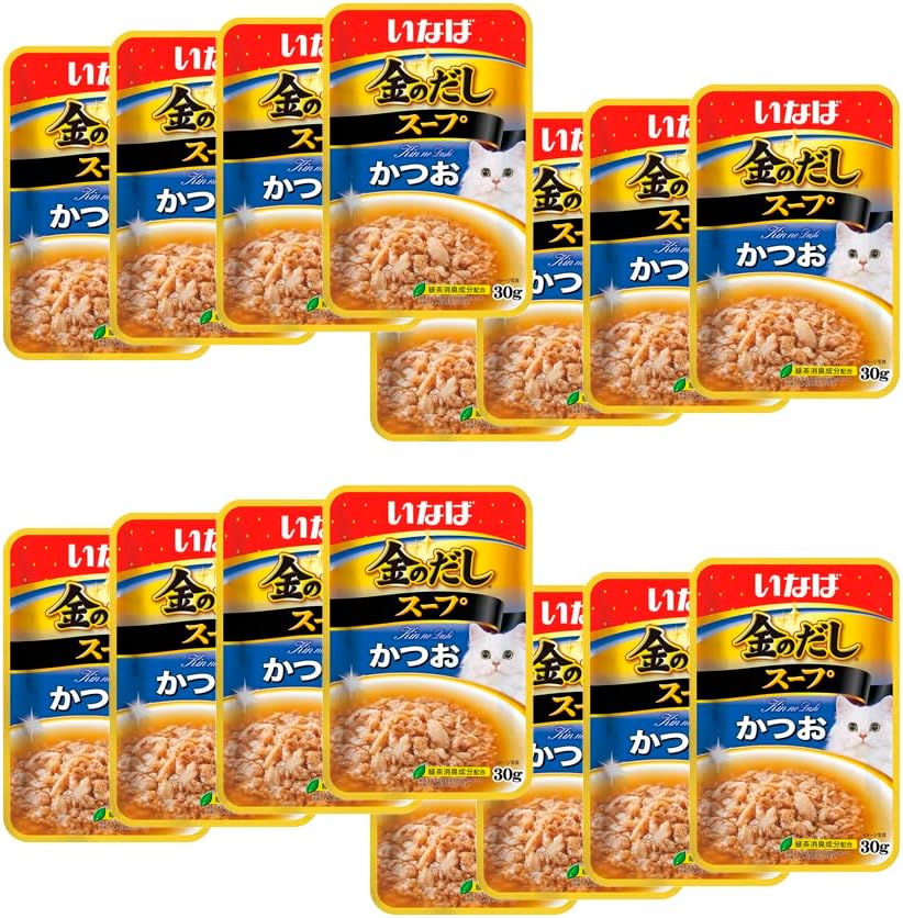 Amazon.co.jp: チャオ (CIAO) いなば 金のだしスープ かつお 30g×16袋 : ペット用品