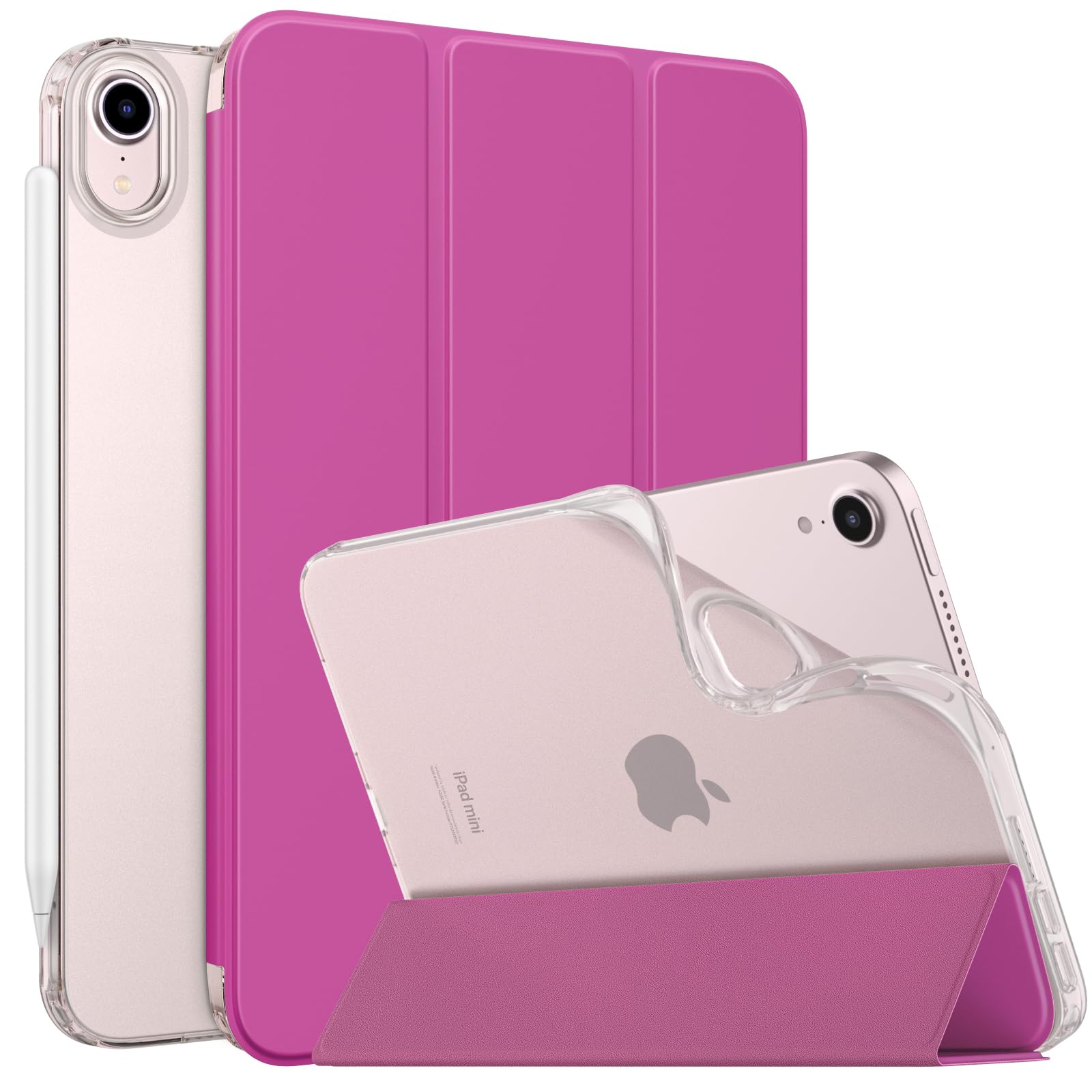 Amazon.com: MoKo Case Fit New iPad Mini 7 (A17 Pro) 2024, iPad Mini 6th ...
