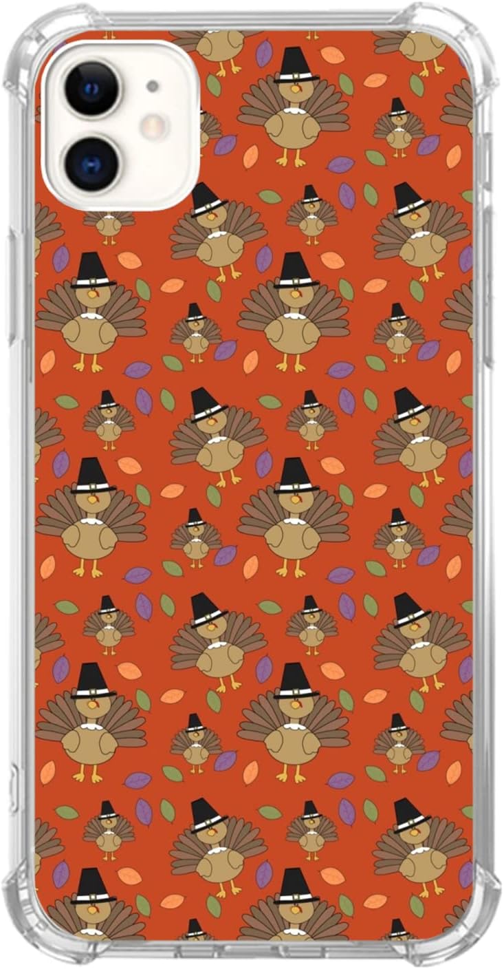Amazon.com: Qimulgociz Thanksgiving Turkey Phone Case Compatible with ...