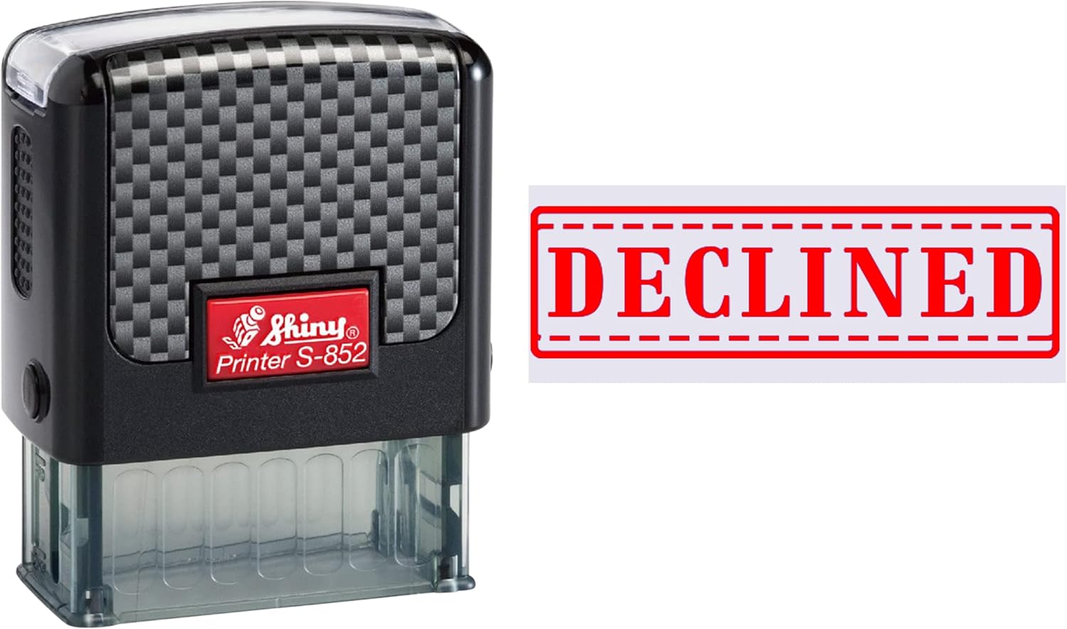 MeetYouAffection Shiny S-852 "DECLINED" Self Inking Rubber Personalized ...