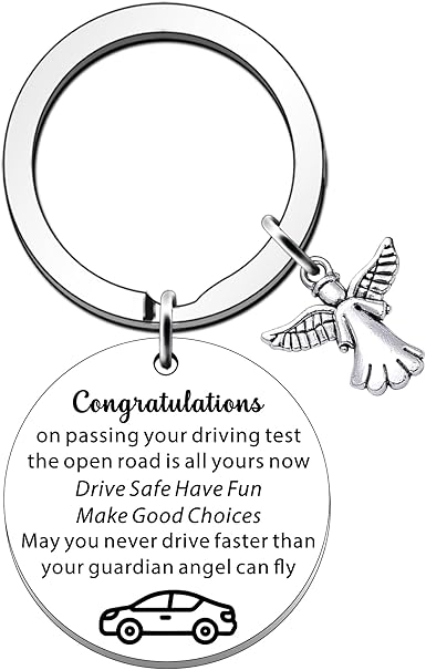 SDOFY Just Passed Driving Test Gifts Drive Safe Keyring New Driver ...