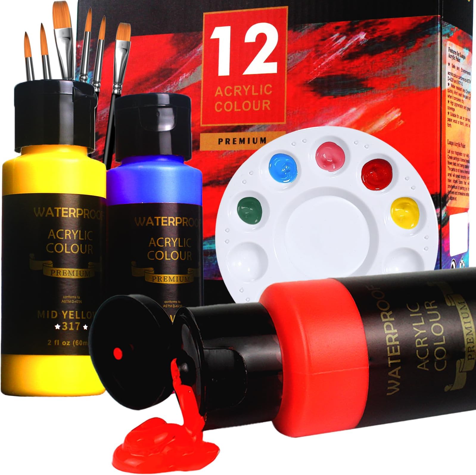 Amazon.com: Craft Smart MICHAELS Outdoor Acrylic Paint Set Value Pack ...
