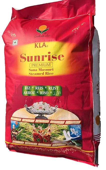 KLA INDIA Sunrise Premium Sona Masoori Steamed Rice (25 Kg) : Amazon.in ...