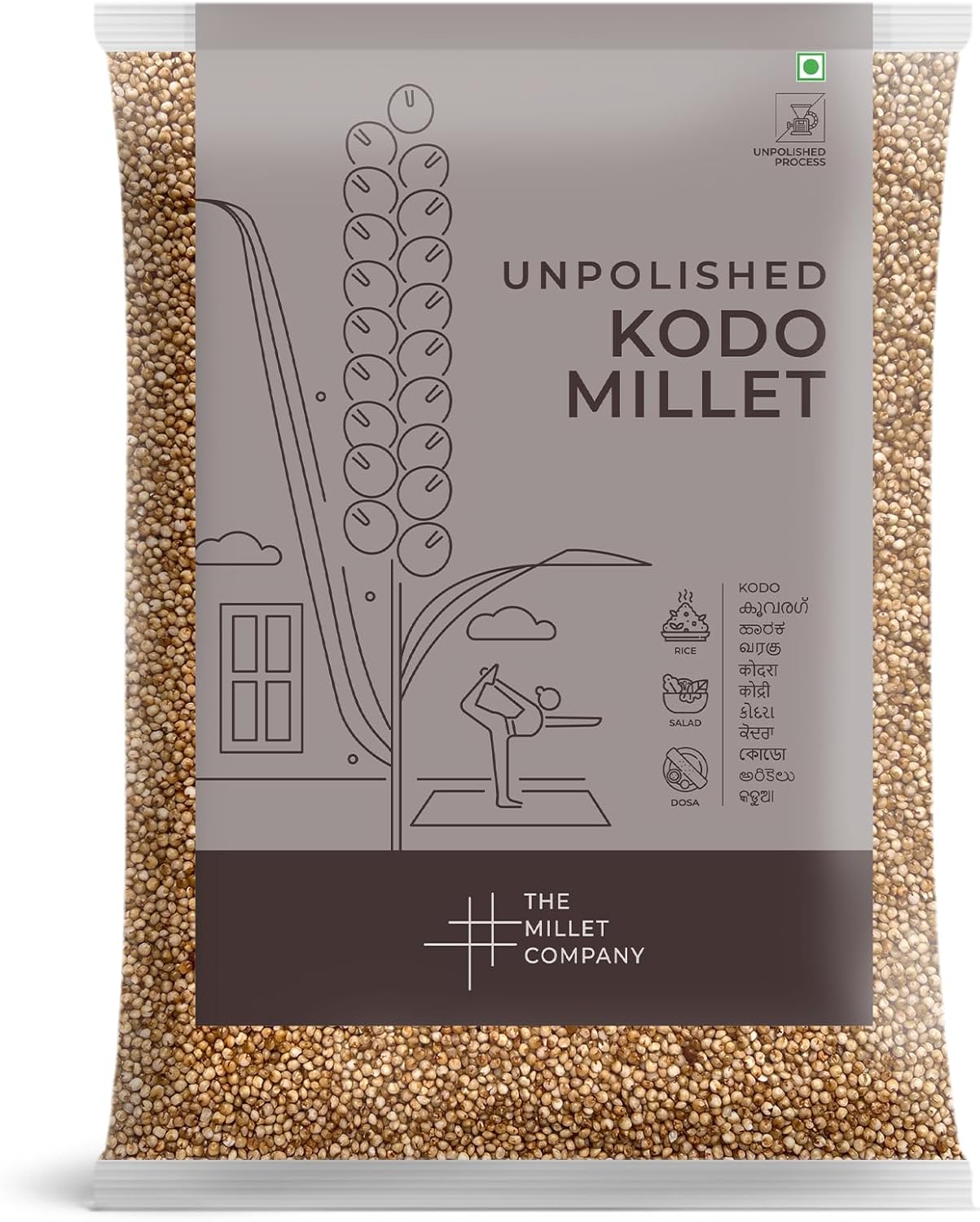 The Millet Company Unpolished Kodo Millet, Kodon, Kodri, Gluten Free ...
