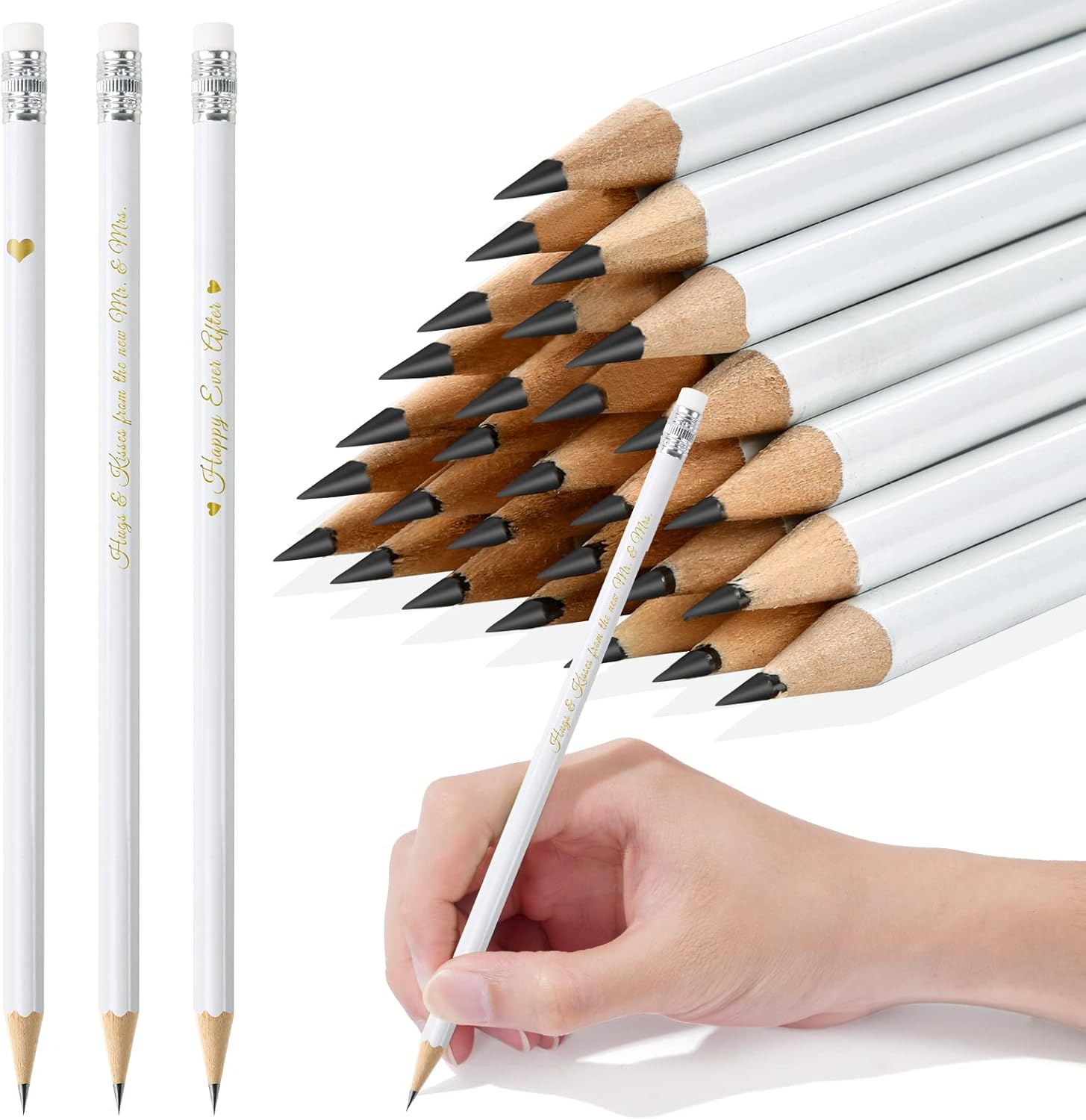 Ainiv Lápices #2 HB, lápices número 2 con borrador, 24 lápices de ...