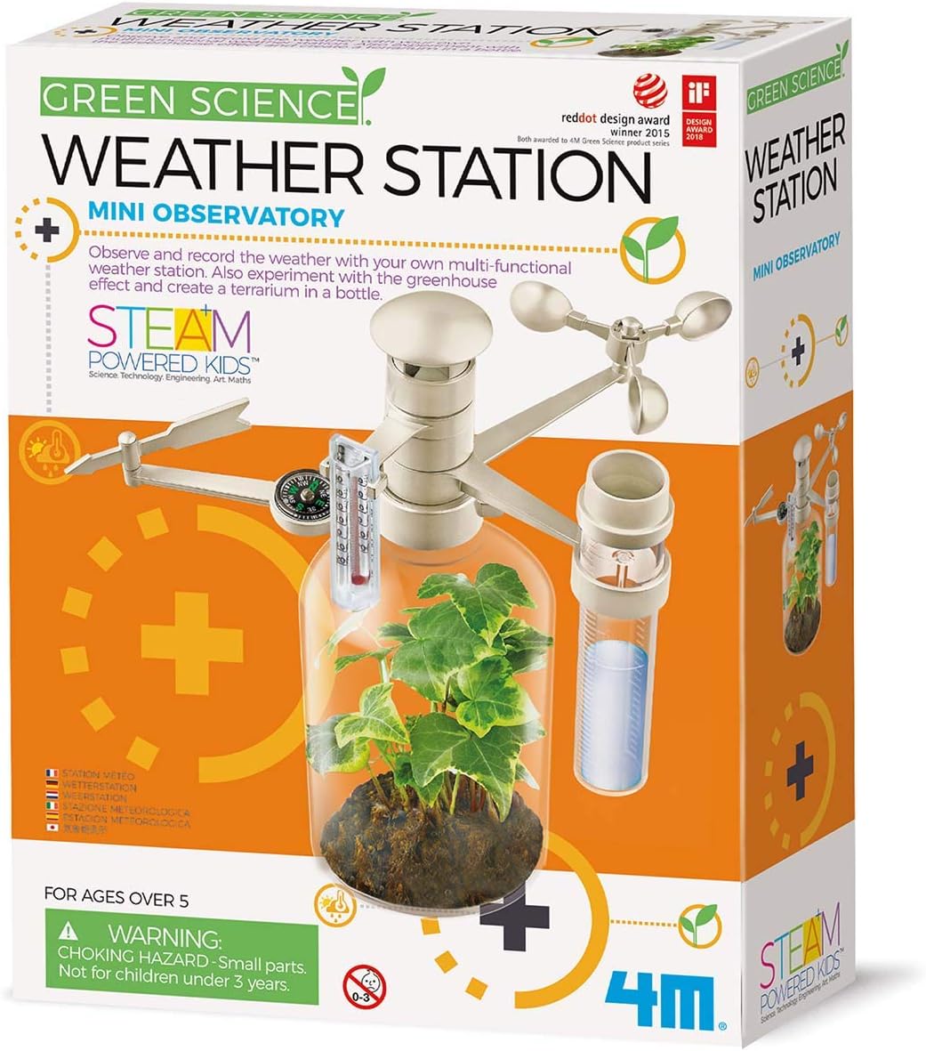 Amazon.com: 4M Weather Station Kit - Climate Change, Global Warming ...