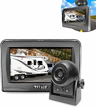WiFi Wireless Magnetic Hitch Camera Backup Rear View with 4.3 inch LCD ...