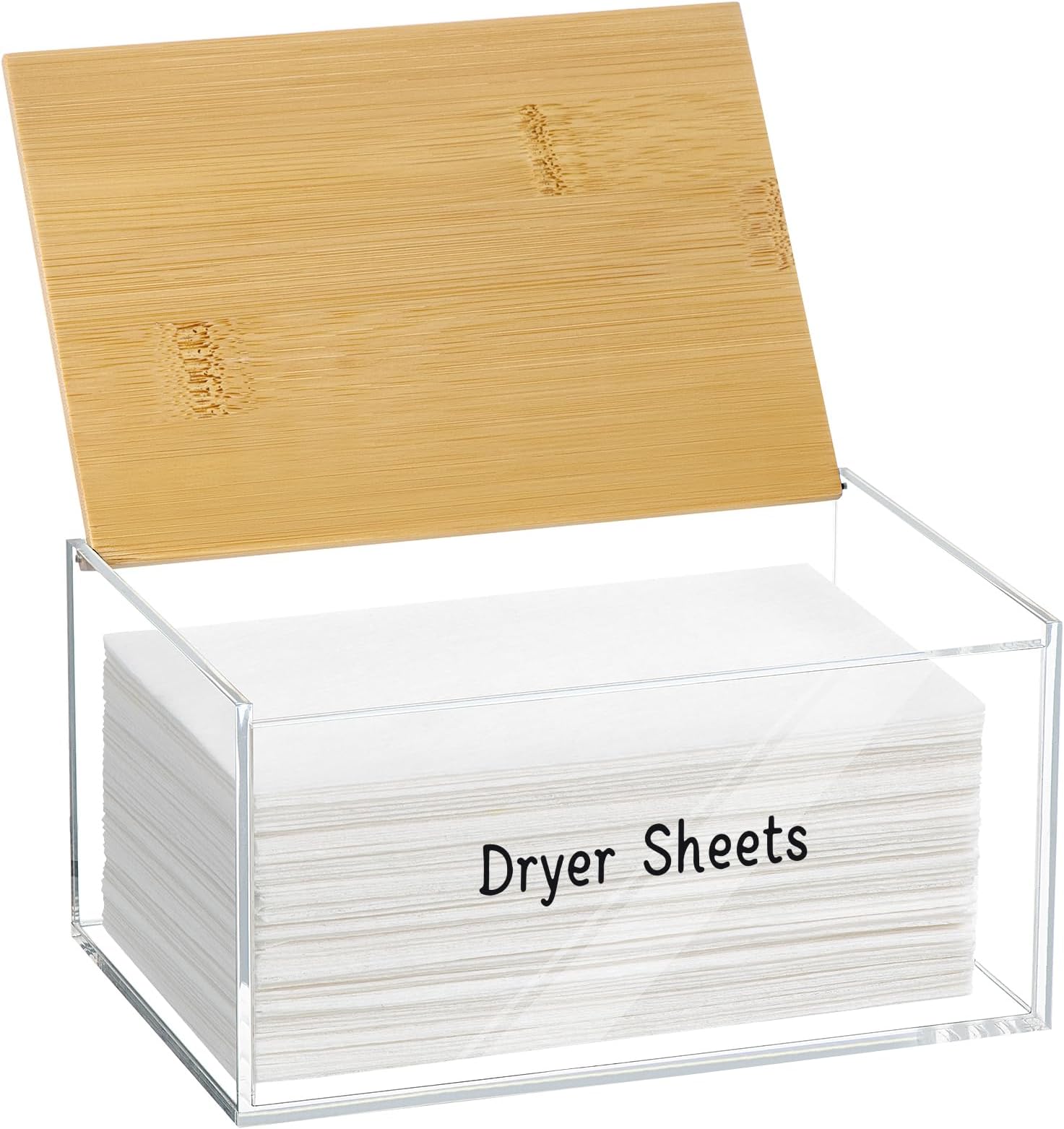 Amazon.com: Dryer Sheet Holder , Dryer Sheet Dispenser , Acrylic Box ...