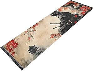Amazon.com: PDZRMY Japanese Landscape Samurai Washable Runner Rug 2’ x ...
