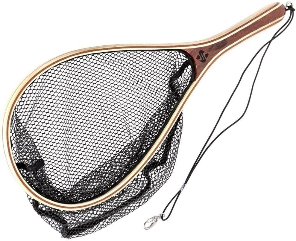Snowbee Luxury Hand Crafted Red Meranti Wooden Landing Net for Trout ...