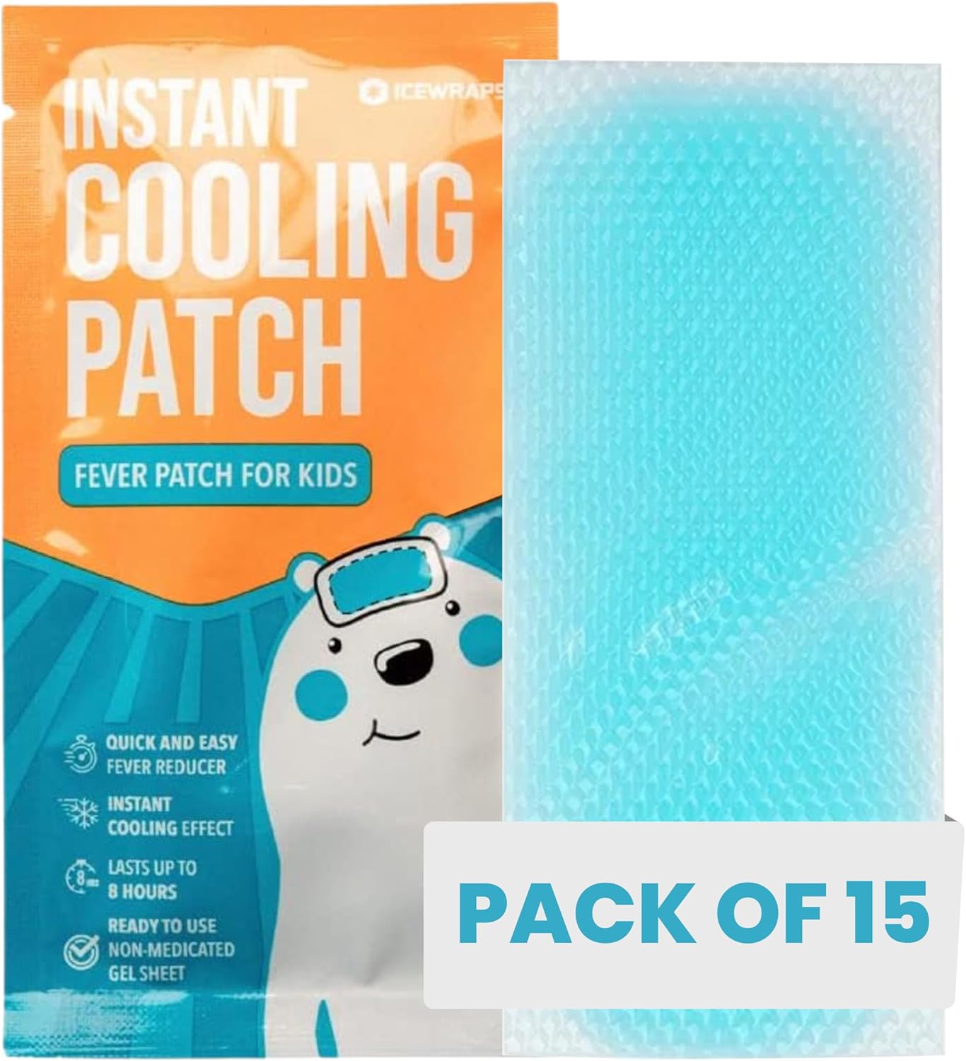 Amazon.com: ICEWRAPS Fever Patch for Kids - Cooling Patches for Adults ...