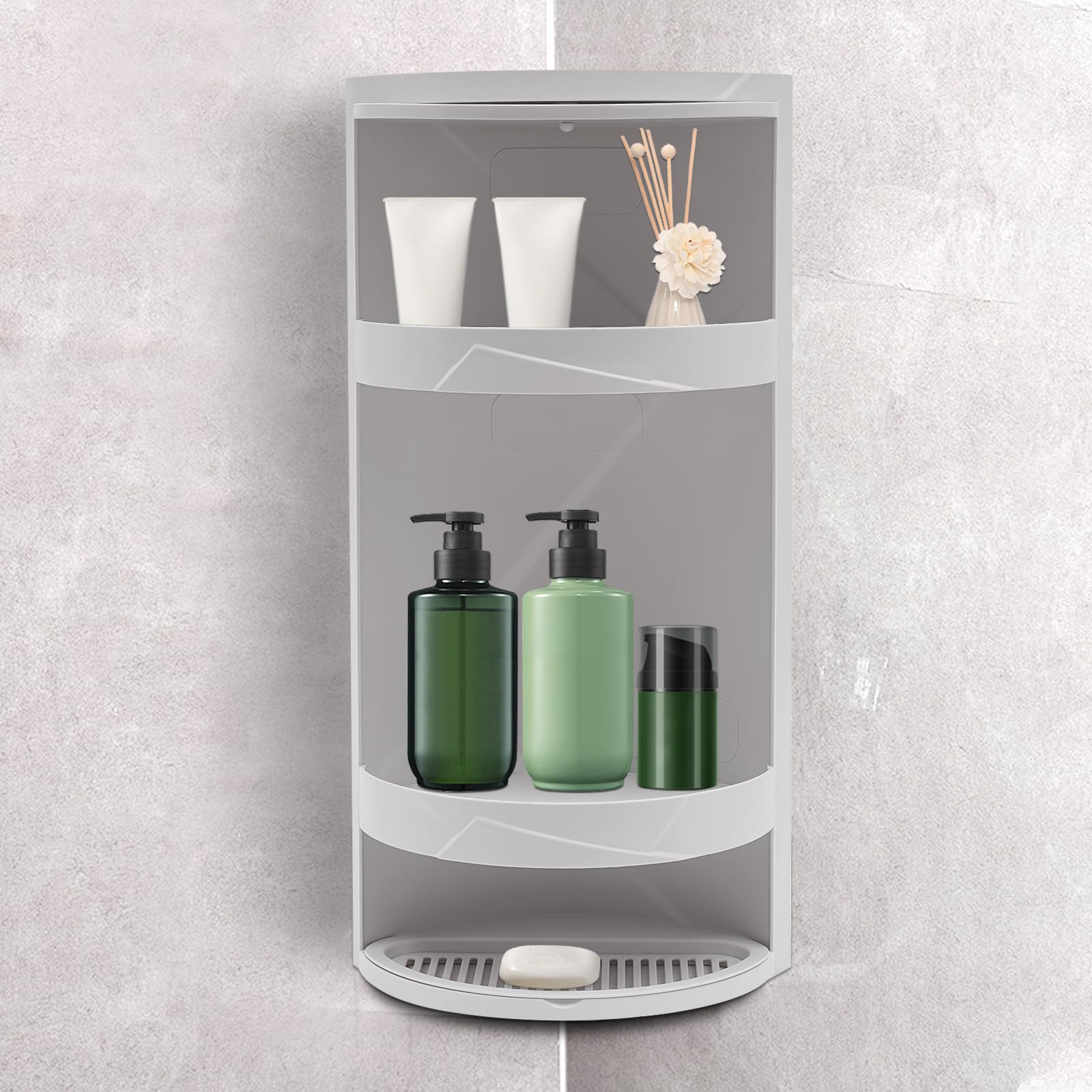 Amazon.com: ILWorkTLs Bathroom Corner Shelf,3 Tier Corner Locker ...