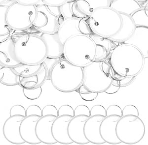 Amazon.com: 50 PCS Key Tags with Ring 1.22 Inches Paper Key Tags with ...