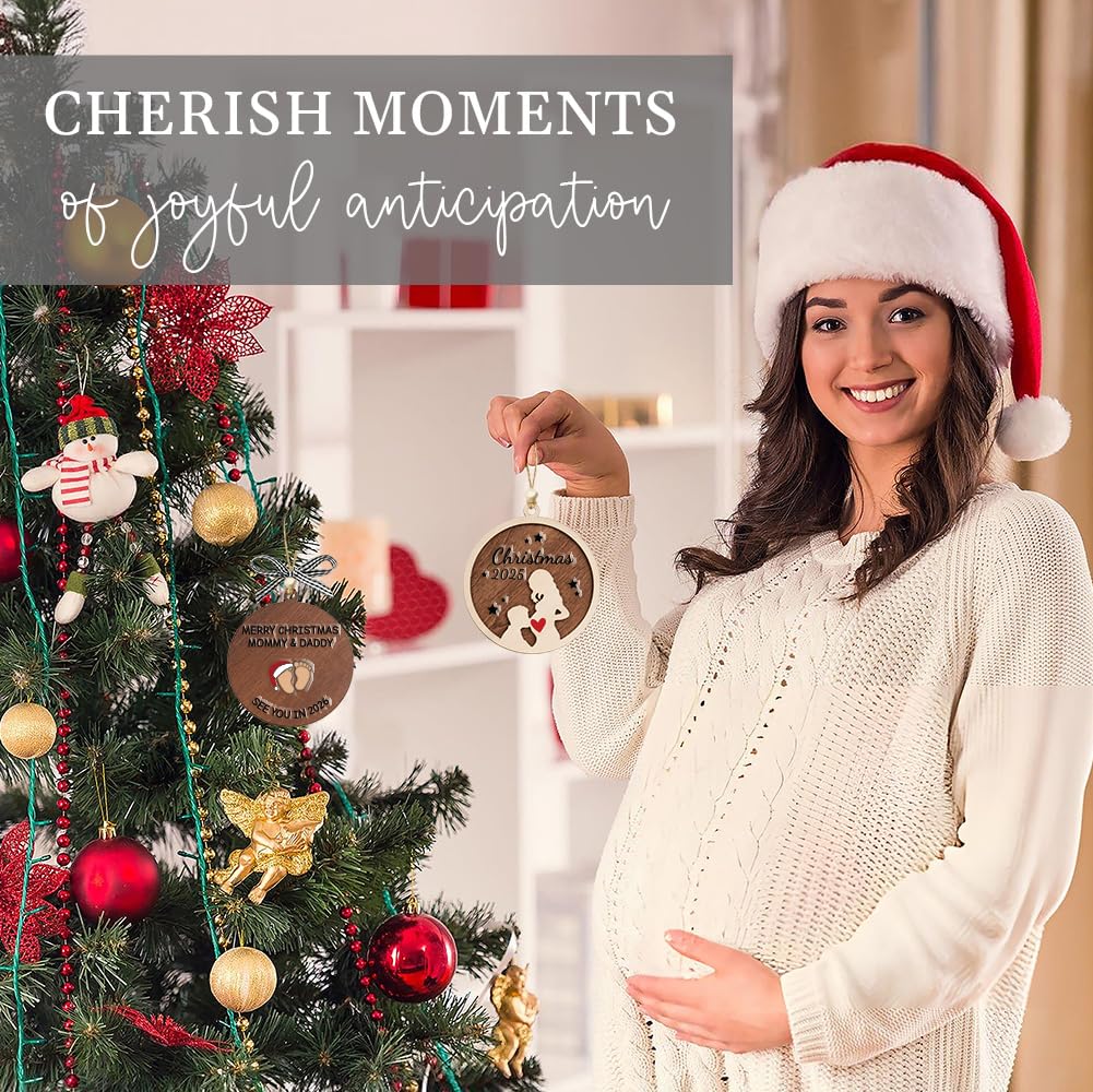 Snapklik.com : Pregnant Christmas Ornaments 2026, Acrylic Pregnancy ...