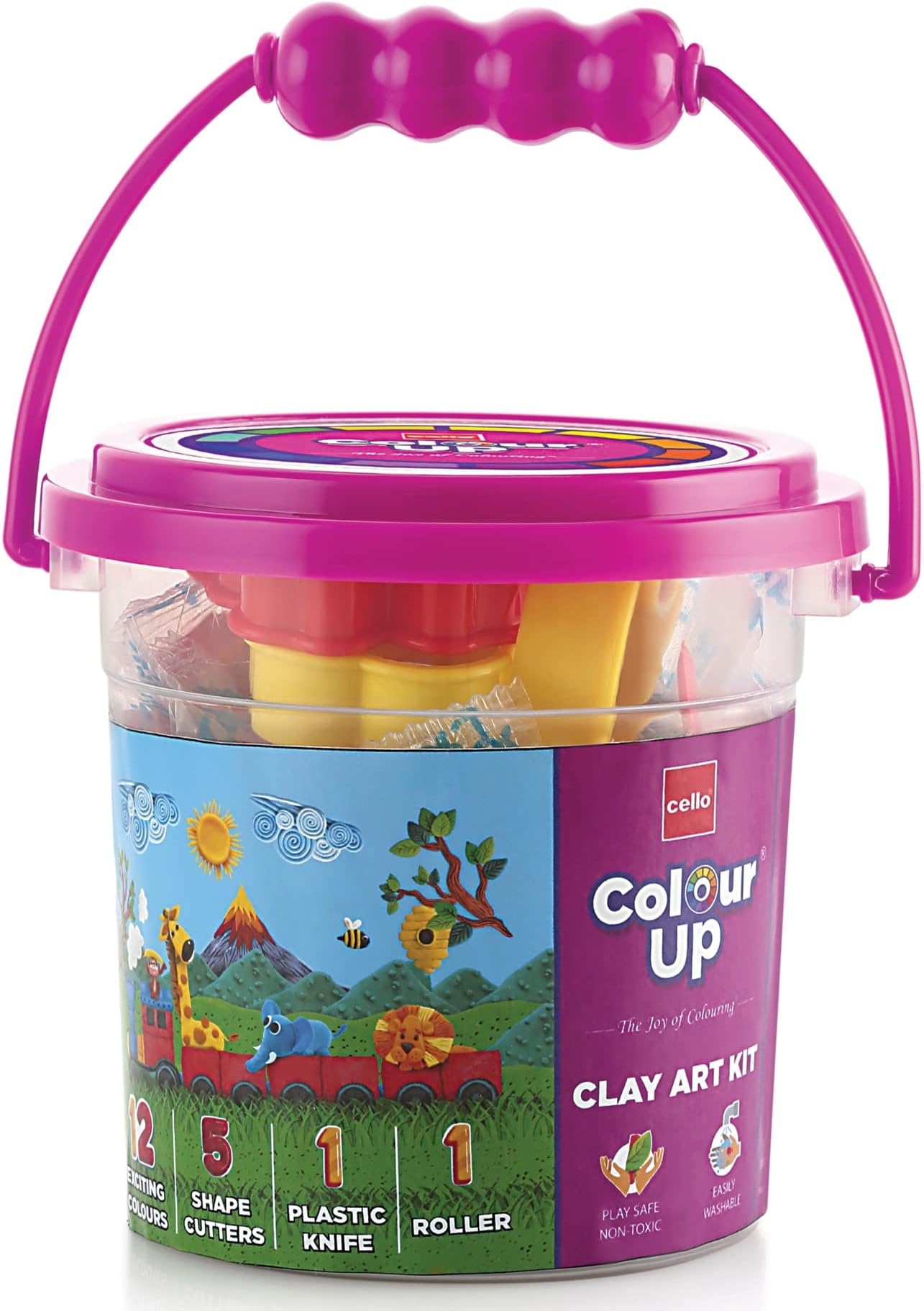 Cello ColourUp Clay Art Kit | Kids Art Kit with Non-Toxic Clay ...