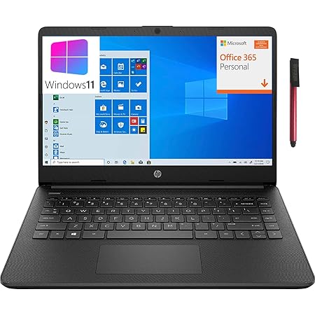 Amazon.com: Newest HP 14" HD Laptop, Windows 11, Intel Celeron Dual ...