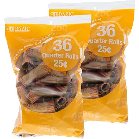 Amazon.com : BAZIC Coin Wrappers Rolls - Dime, Made in USA, Durable ...