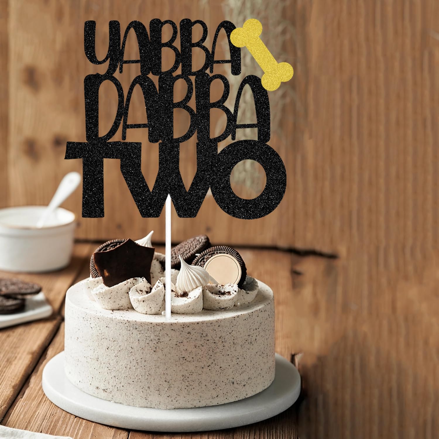 Snapklik.com : Flintstones 2nd Birthday Cake Decoration Yabba Dabba Two ...