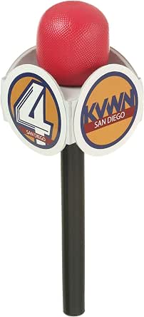 Amazon.com: Fun Costumes Anchorman Microphone Prop - Ron Burgundy Mic ...