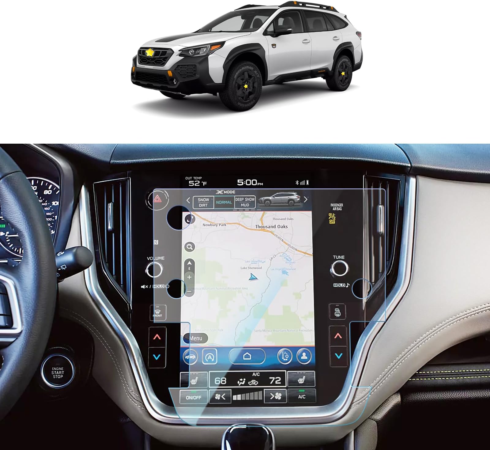 Amazon.com: (Newest) SKTU for 2020-2024 Subaru Outback Screen Protector ...