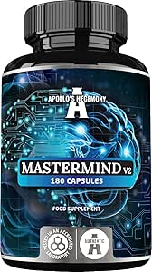 Mastermind v2 180 Vegan Capsules - Nootropic Brain Supplement Support ...