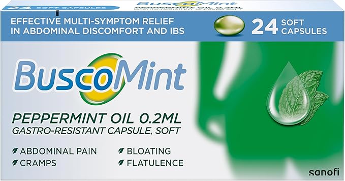 Buscopan Buscomint 0.2 ml Peppermint Oil IBS Multi Symptom Treatment ...