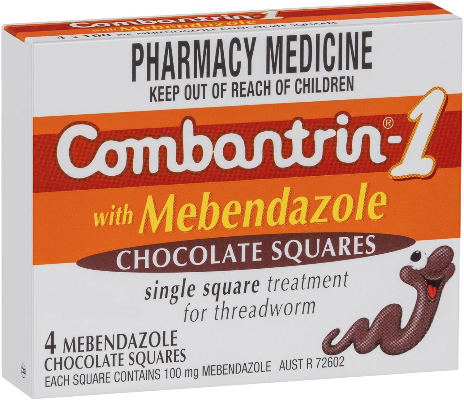 Combantrin Chocolate Squares, 4 count, Pack of 4 : Amazon.com.au: Baby