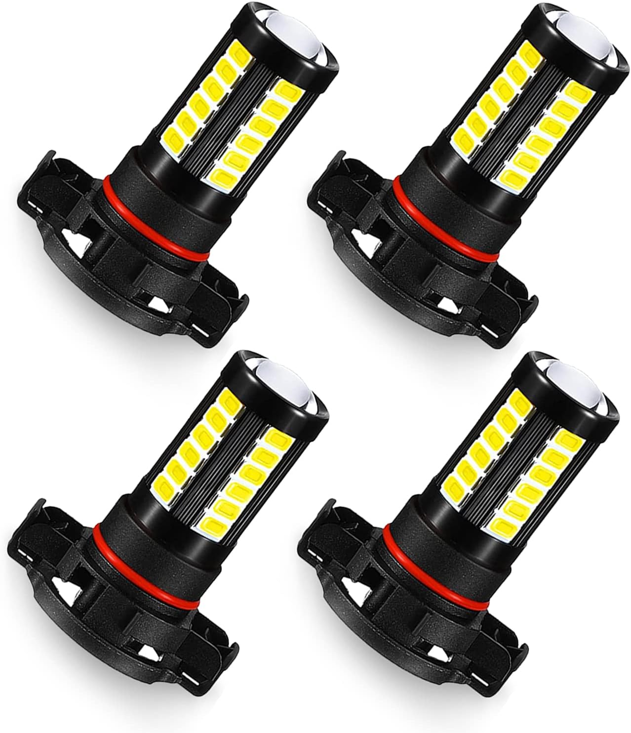 cueclue 4 PCS 5202 LED Fog Light Bulbs, 360 Dgree Illumination 33 SMD ...