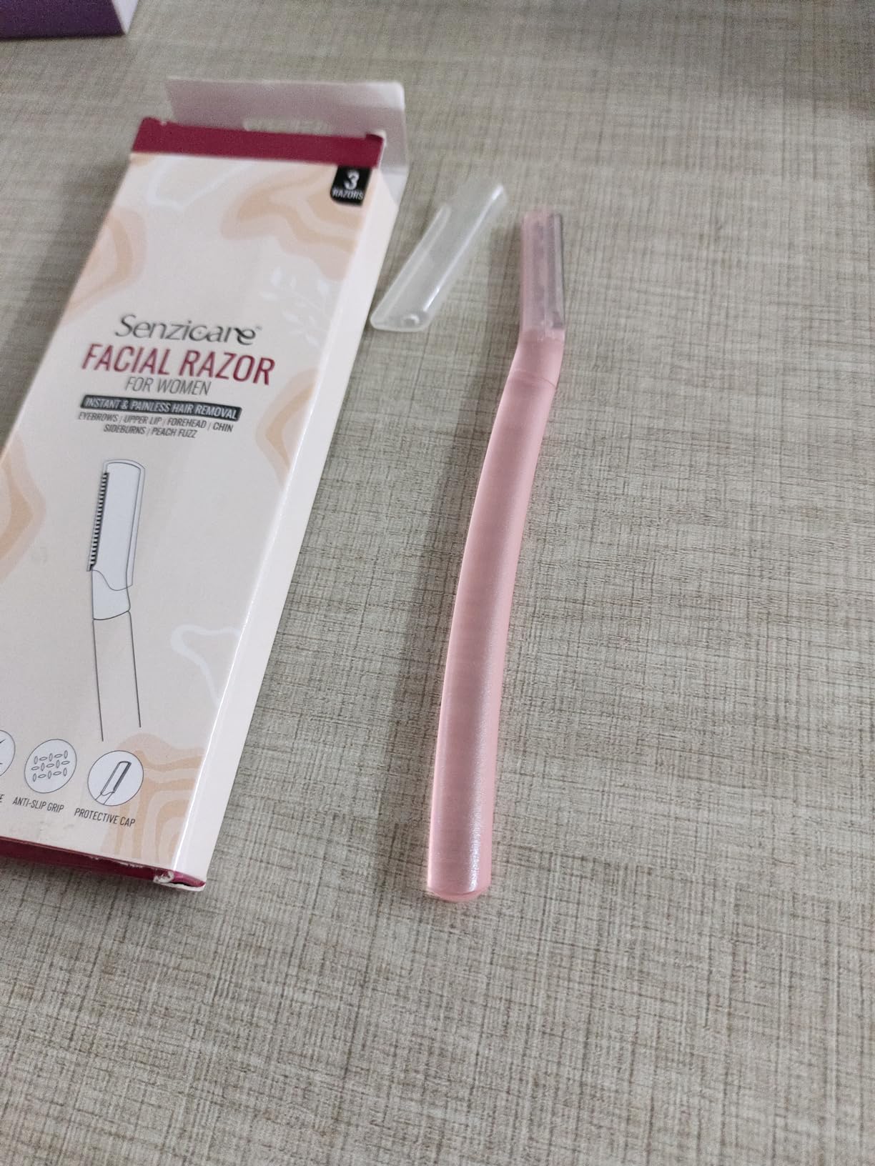 Senzicare Reusable Face Razor for Women Facial Hair- 3 Razors ...